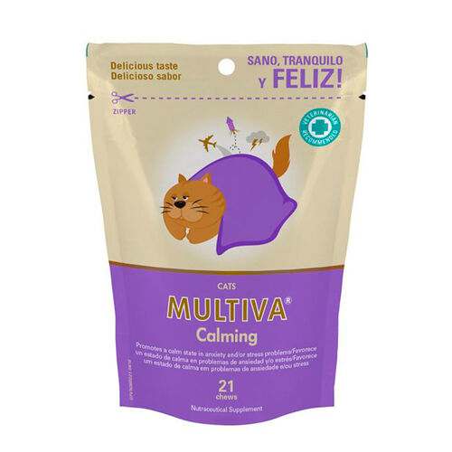 21 comprimidos Vetnova Multiva Calming Calmante Natural para gatos