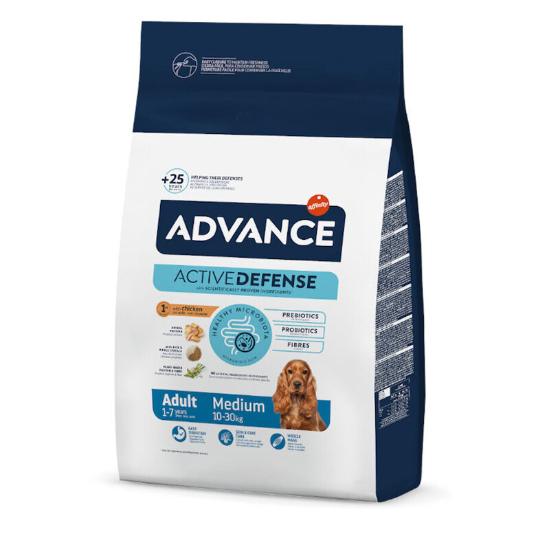 Advance Active Defense Medium Adult Pollo y Arroz pienso para perros | Kiwoko