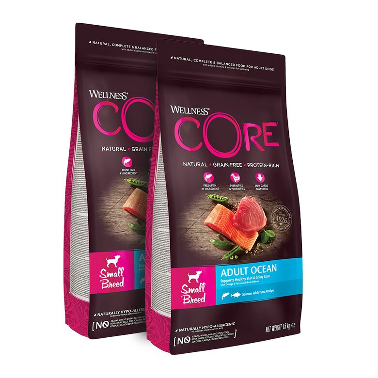 Wellness Core Adult Small Ocean Salmón y Atún pienso para perros | Kiwoko